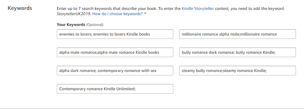 Keywords for your books. What are they and how to find them. | Vania ...