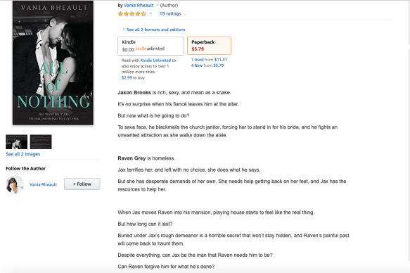 Formatting Your Book Descriptions on Amazon | Vania Margene Rheault