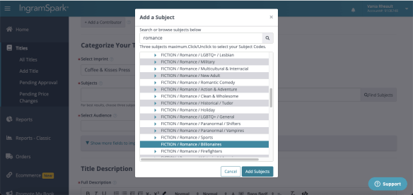 An IngramSpark Tutorial | Vania Margene Rheault